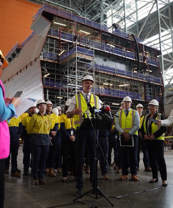 Commitment to continuous shipbuilding secures Osborne jobs for decades ...